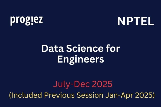 All Week [1-8] - Data Science For Engineers Nptel Answers