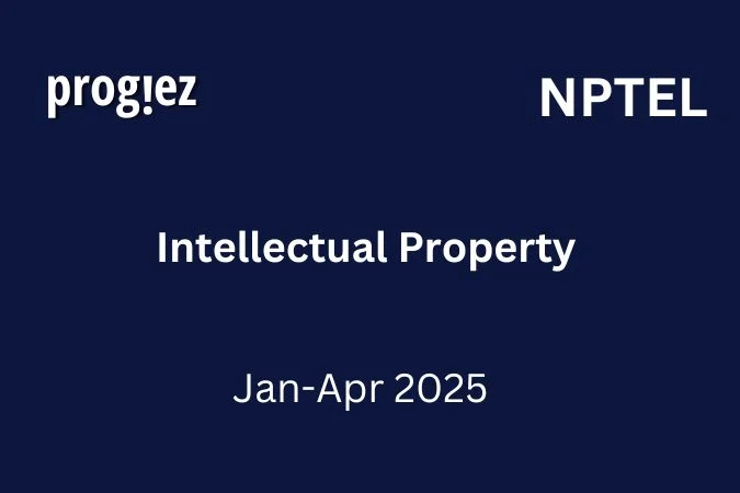 All Weeks [1-12] - Intellectual Property Nptel Quiz Answers