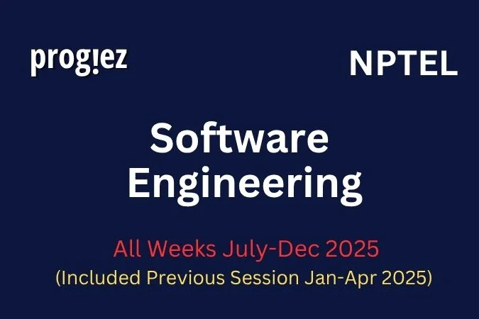 Software Engineering Nptel Answers